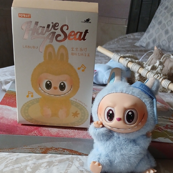 Other | Pop Mart Labubu Blue Plush Toy | Poshmark